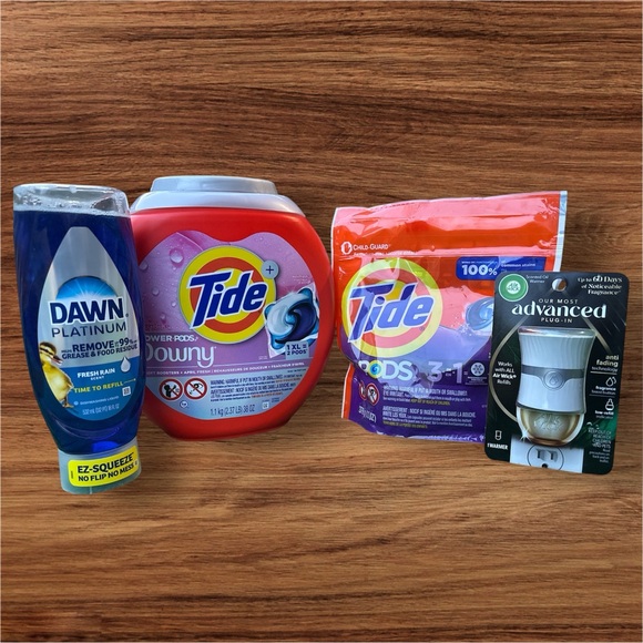 Tide | Other | Tide Power Pods With Downy Red And Blue | Poshmark